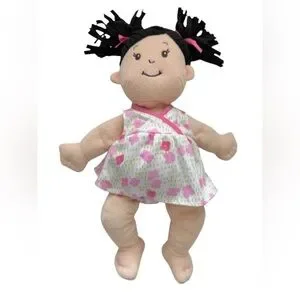 manhattan toy | Toys | Baby Stella Plush Doll With Black Hair Pony ...